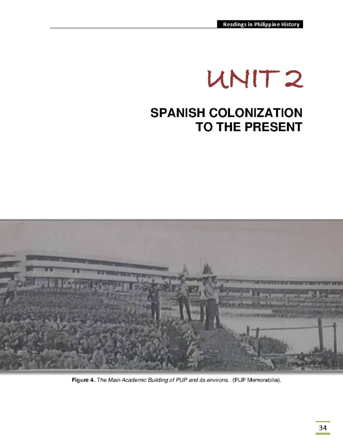 Reading in Philippine History - UNIT 2 SPANISH COLONIZATION TO THE ...