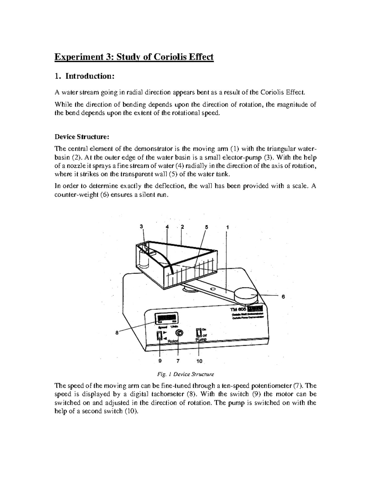 Lab3 Guideline - lab 3 - Experiment 3: Study of Coriolis Effect 1 ...