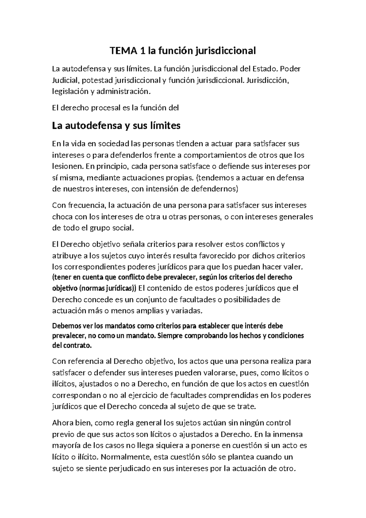 TEMA 1 la función jurisdiccional - La función jurisdiccional del Estado. Poder Judicial ...