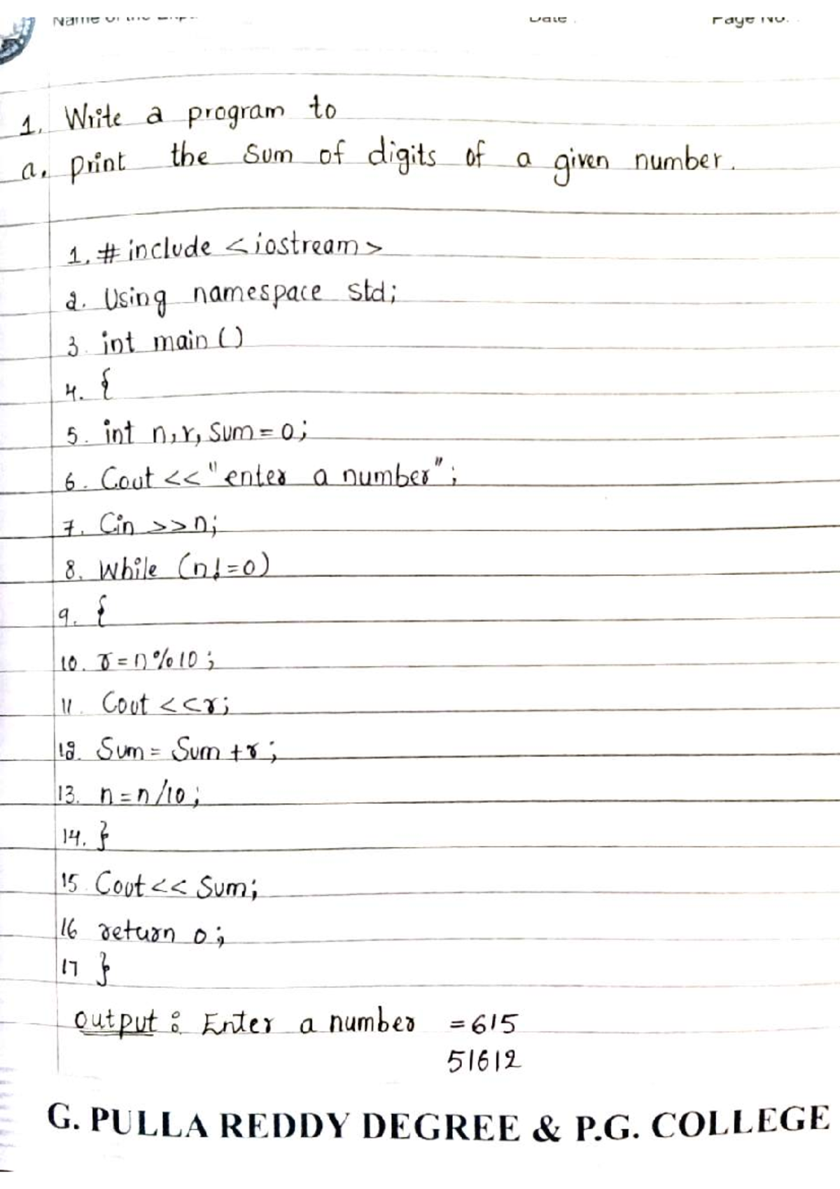 Lab programs C++ - Nice - Studocu