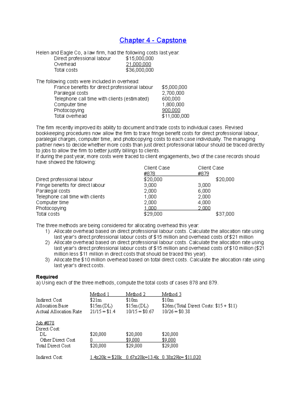 Chapter 4 - Capstone - Notes - Chapter 4 - Capstone Helen and Eagle Co ...