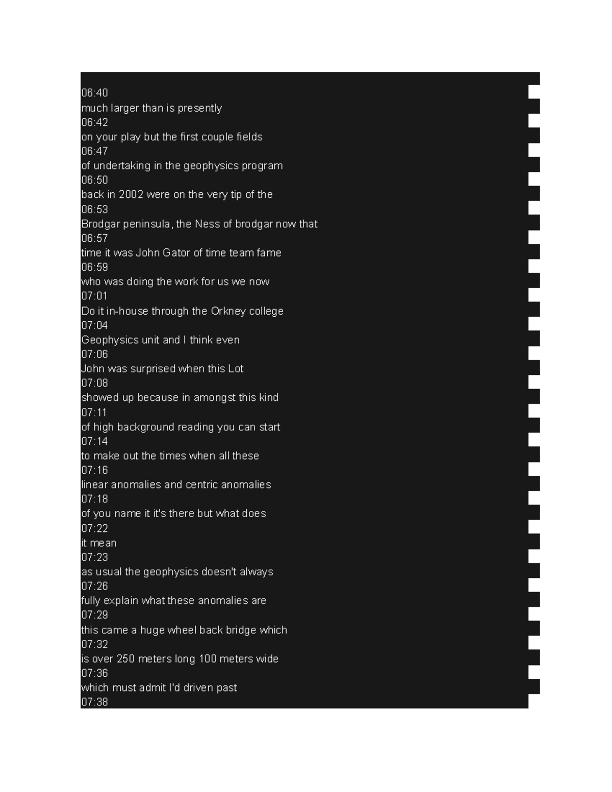 Nick CARD Module 12 Transcript - 06: much larger than is presently 06 ...