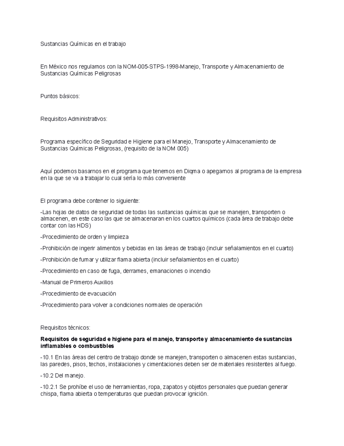 Doc1 - 1316469 6 - Sustancias Químicas en el trabajo En México nos ...
