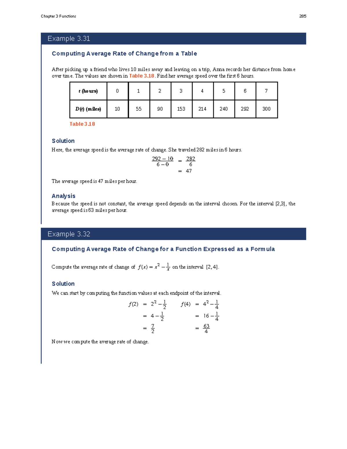 Exponential And Logarithmic Functions Pdfdrive 2 29 Example 3 Computing Average Rate Of