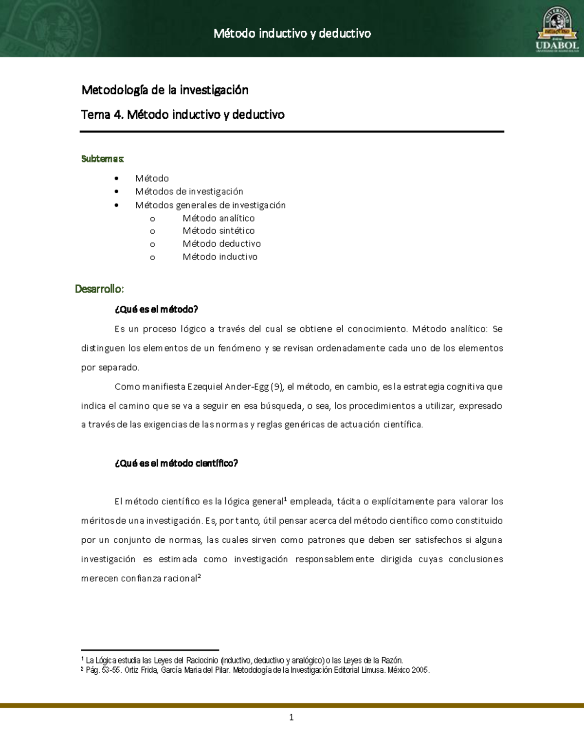 Tema 4. Metodo ind-deduc - Metodología de la investigación Tema 4 ...