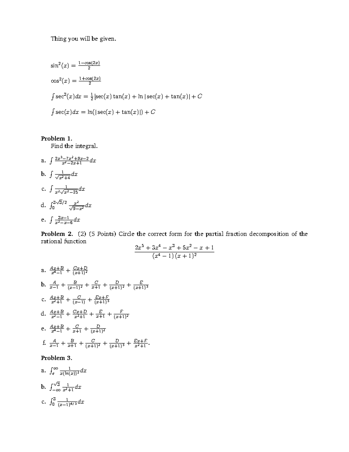final-review-practice-thing-you-will-be-given-sin-2-x-1-cos-2