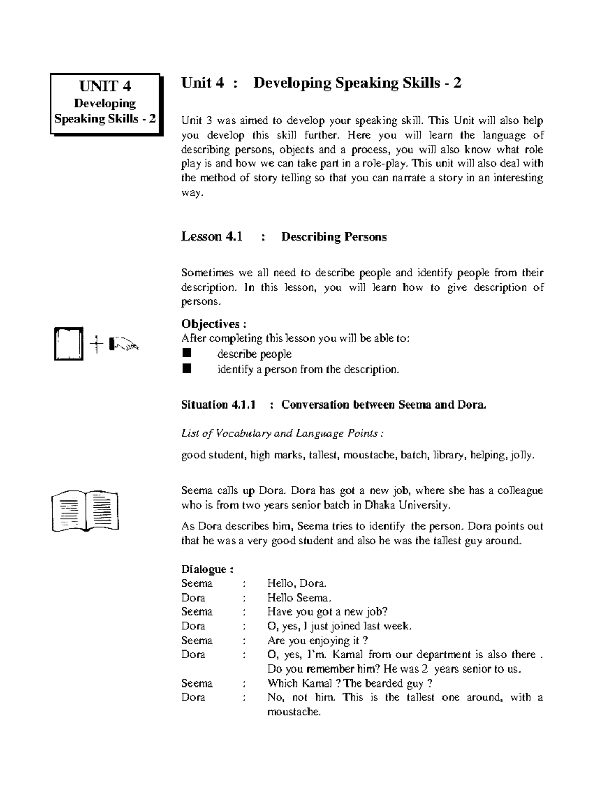 English - Oral Communication and Study Skills Unit 4 Bangladesh Open ...