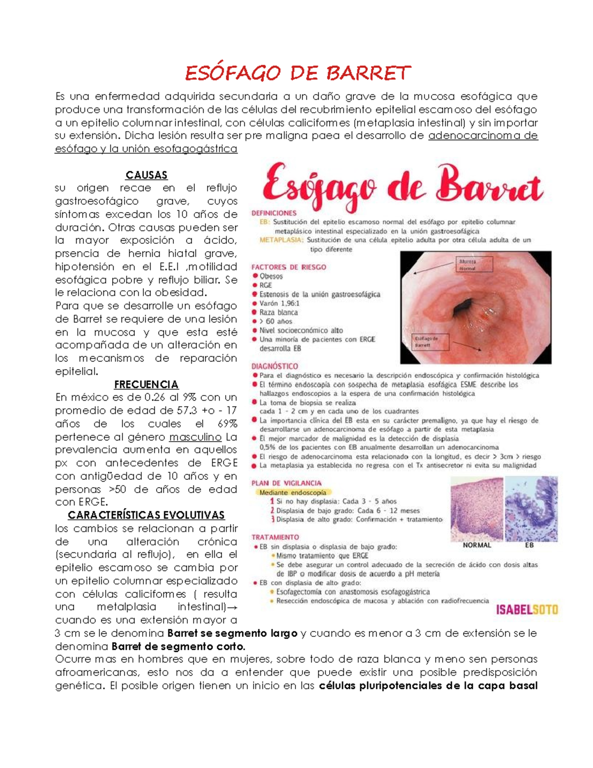Resumen Esófago de barret - ESÓFAGO DE BARRET Es una enfermedad ...