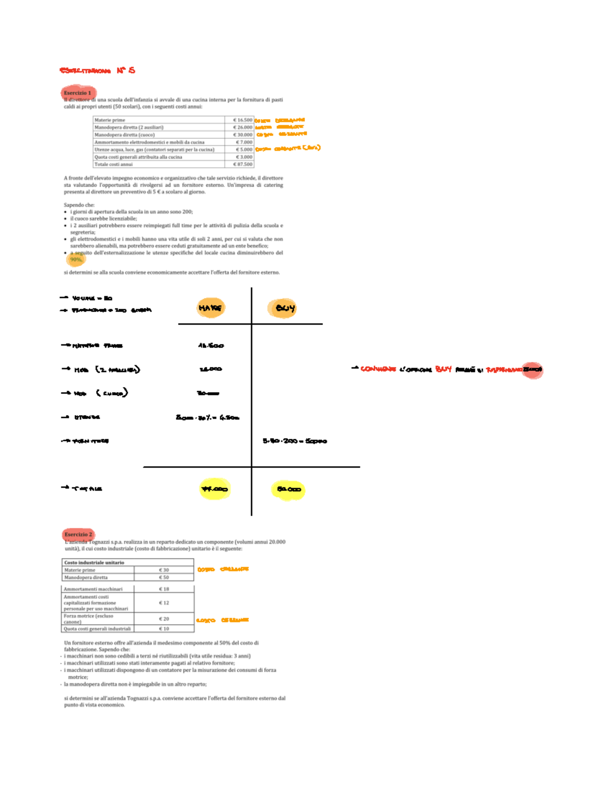 Esercitazione 5 ACC - ESERCITAZIONE N 5 costocessante costocessante costocessante ...