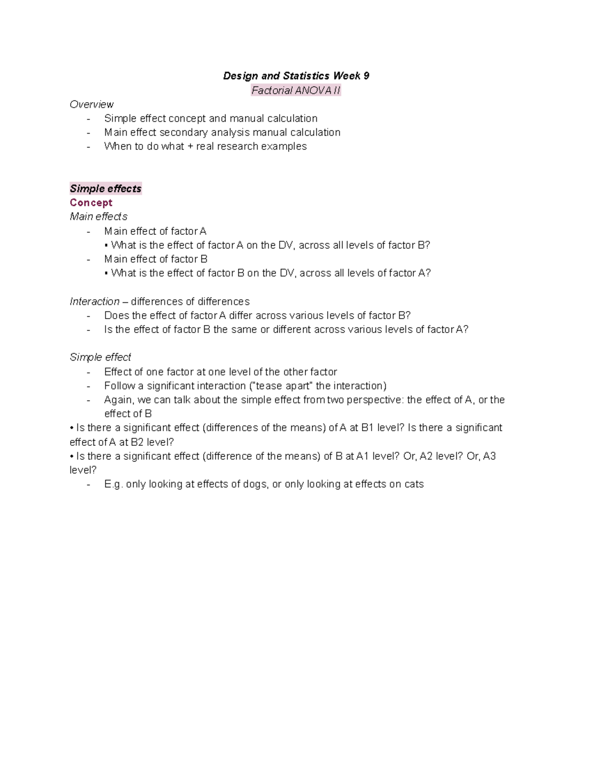PSYU2248 wk9 summary - PSY248 - MQ - Studocu