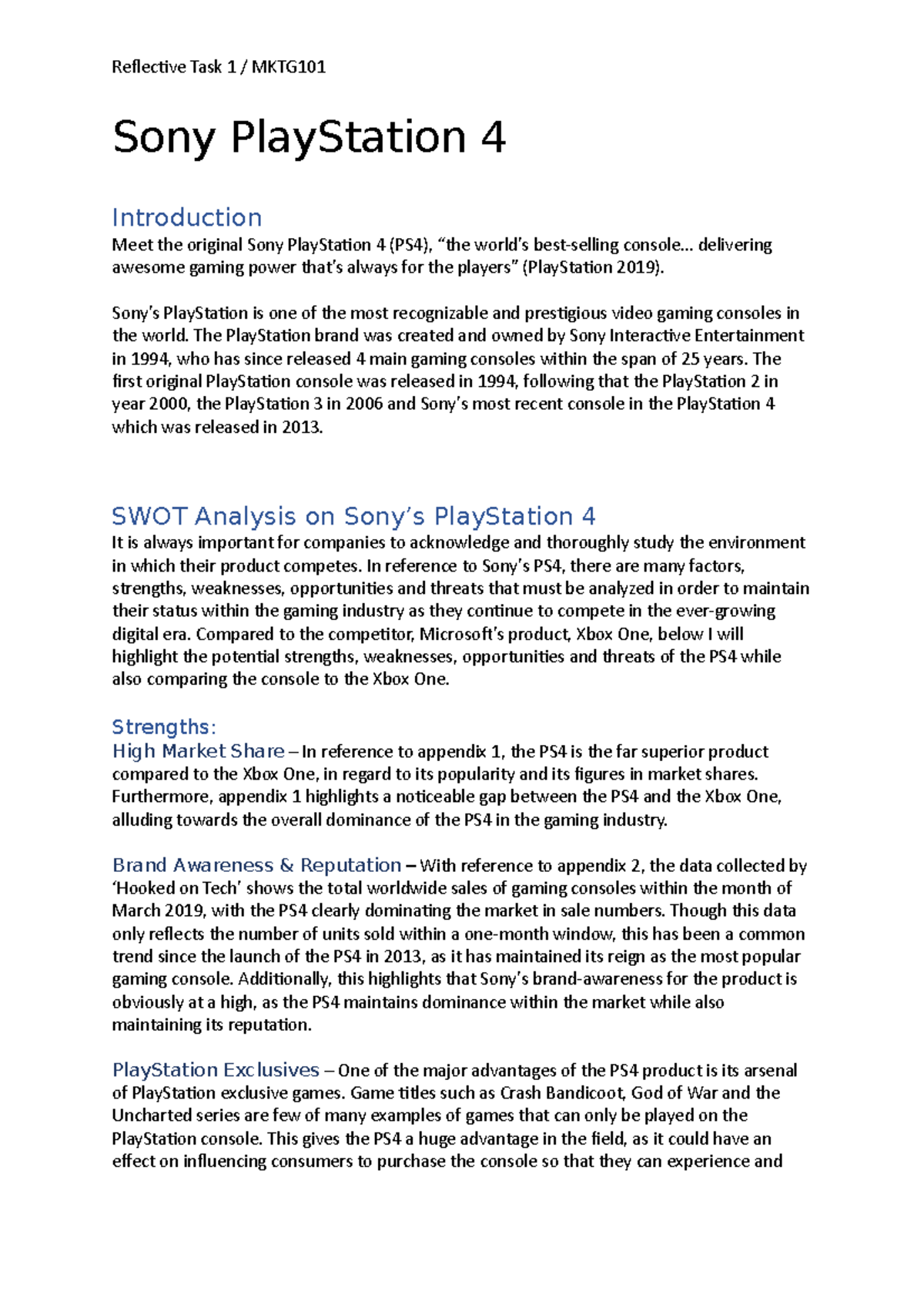 Critical Reflection PS4 - Sony PlayStation 4 Introduction Meet the ...