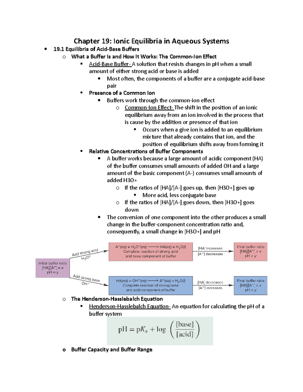 Chapter 19 Chem - Chapter 19: Ionic Equilibria in Aqueous Systems 19 ...