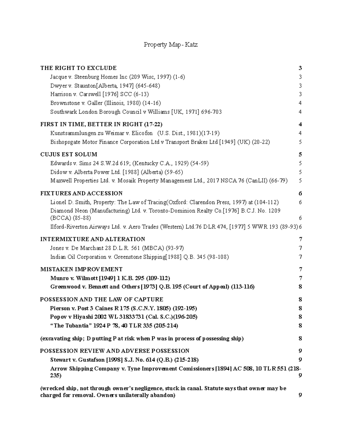 Property Outline - Property Map- Katz A restrictive covenant imposed ...