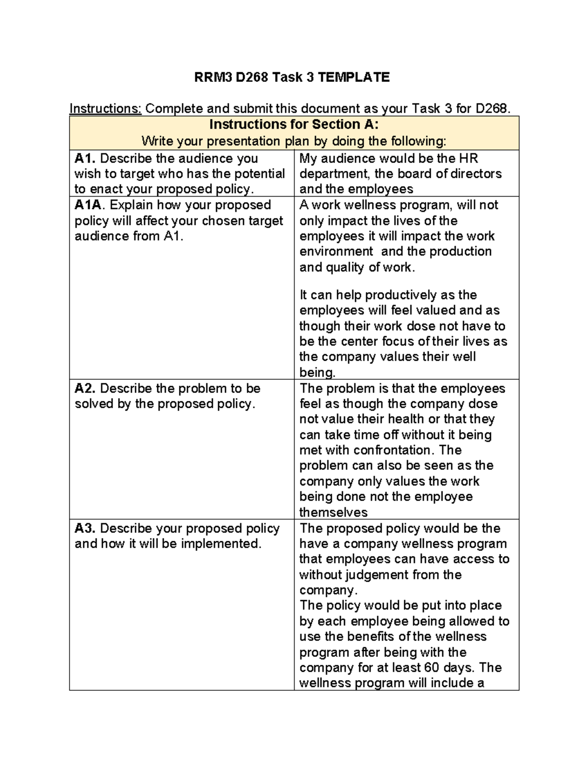 RRM3 D268 Task 3 Template - RRM3 D268 Task 3 TEMPLATE Instructions ...
