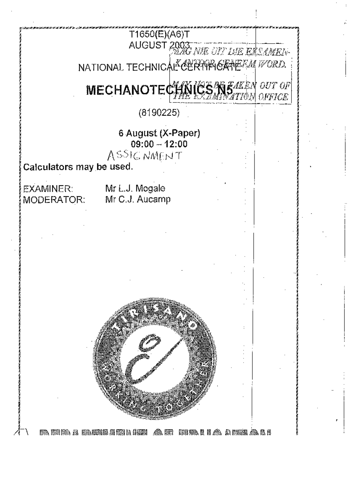 N5 Mechano Aug2003 - Fluids - N5.6 - Studocu