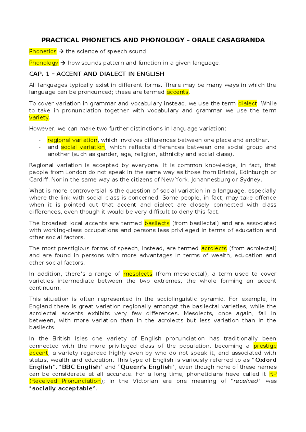 Practical Phonetics AND Phonology - PRACTICAL PHONETICS AND PHONOLOGY ...