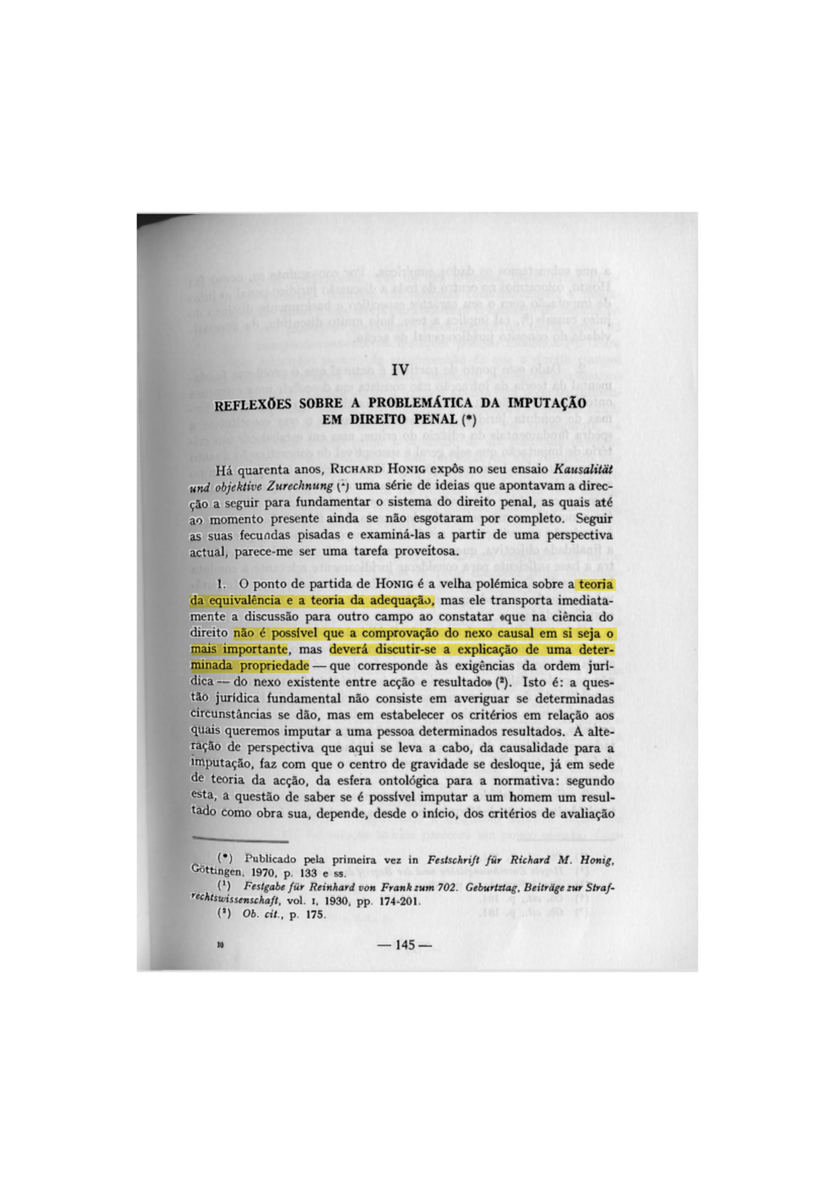 CRoxin.Imputação objetiva.Texto de 1970 in Problemas fundamentais de ...
