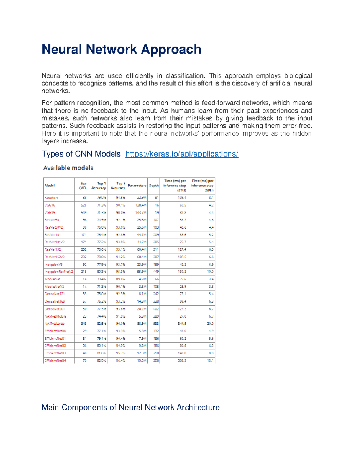 Neural Network Approach - Neural Network Approach Neural networks are used efficiently in - Studocu