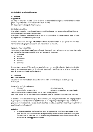Schematisch overzicht van alle methoden - Methode Doelgroep Doelen ...