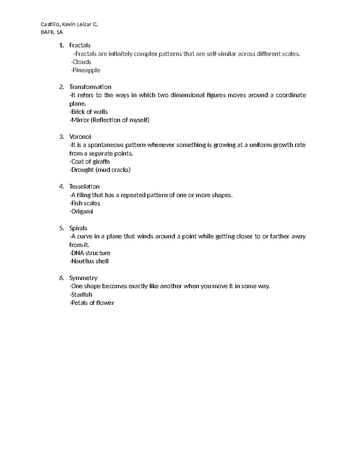 Math21 Activity 1 Castillo - Castillo, Kevin Leizar C. BAFIL 1A 1 ...