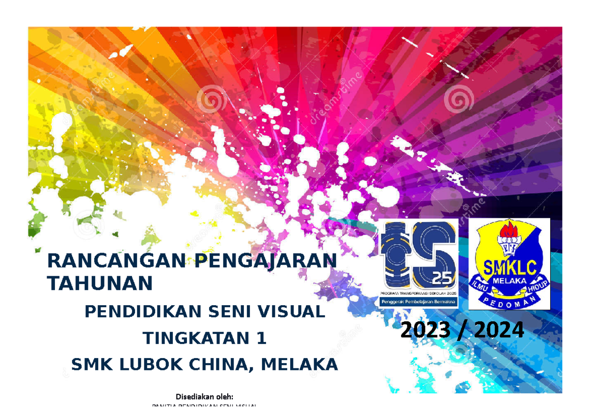 RPT PSV KSSM T1 2023 - RPT FOR PENDIDIKAN SENI VISUAL - 1 2023 / 2024 ...