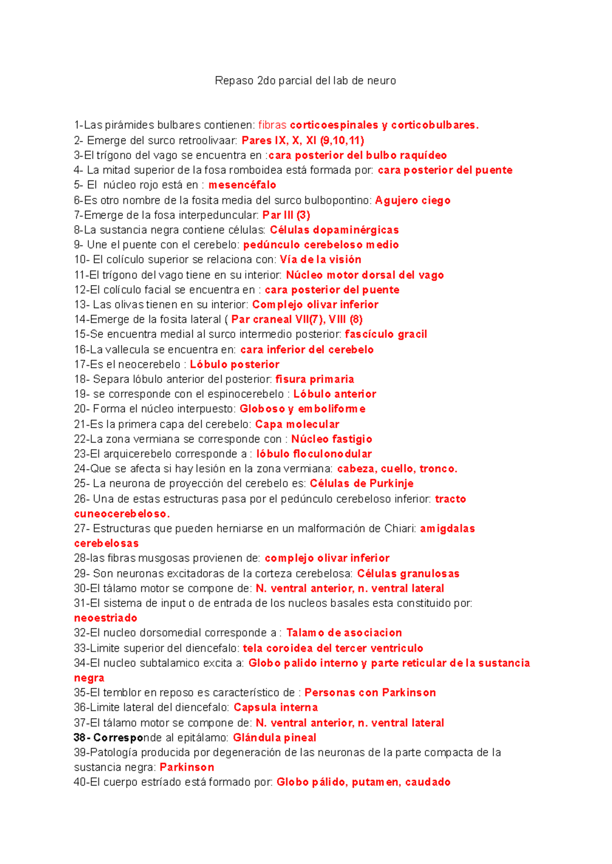 2do repaso parcial lab neuro - Repaso 2do parcial del lab de neuro 1 ...