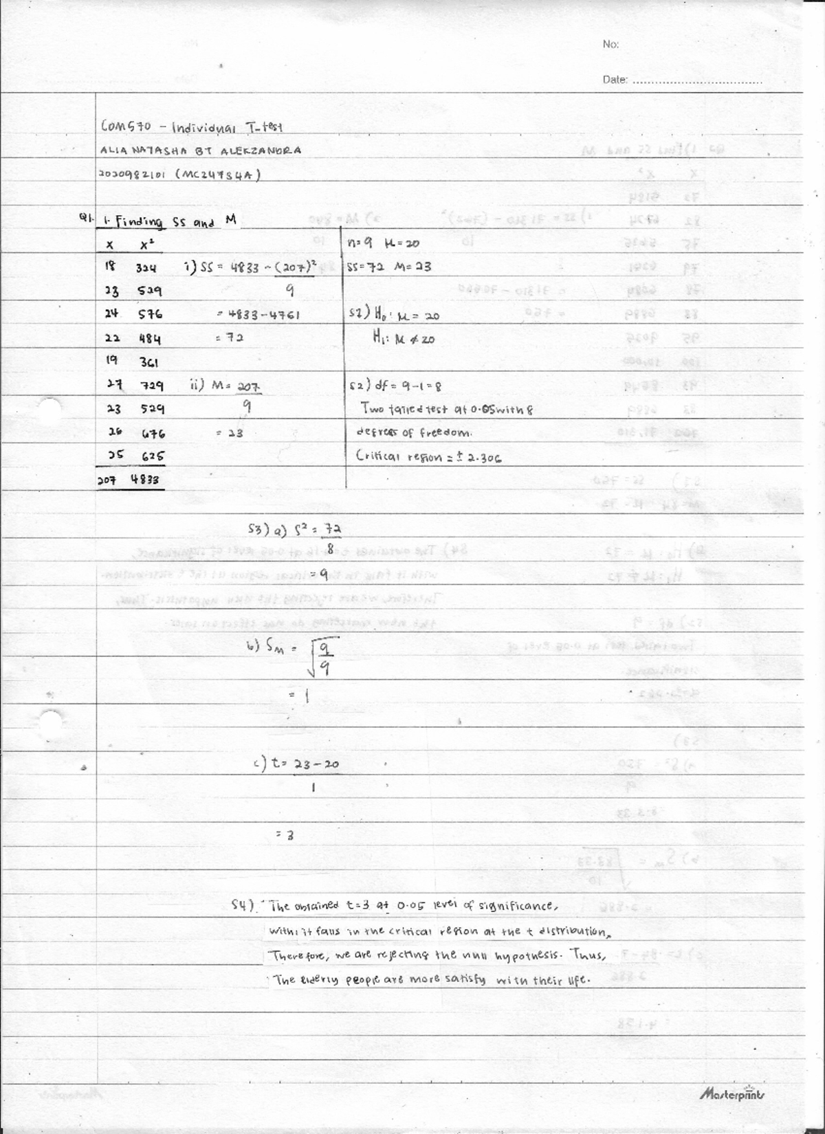 ALIA Natasha Alekzandra 2020982101 COM570 - Statistics - Studocu