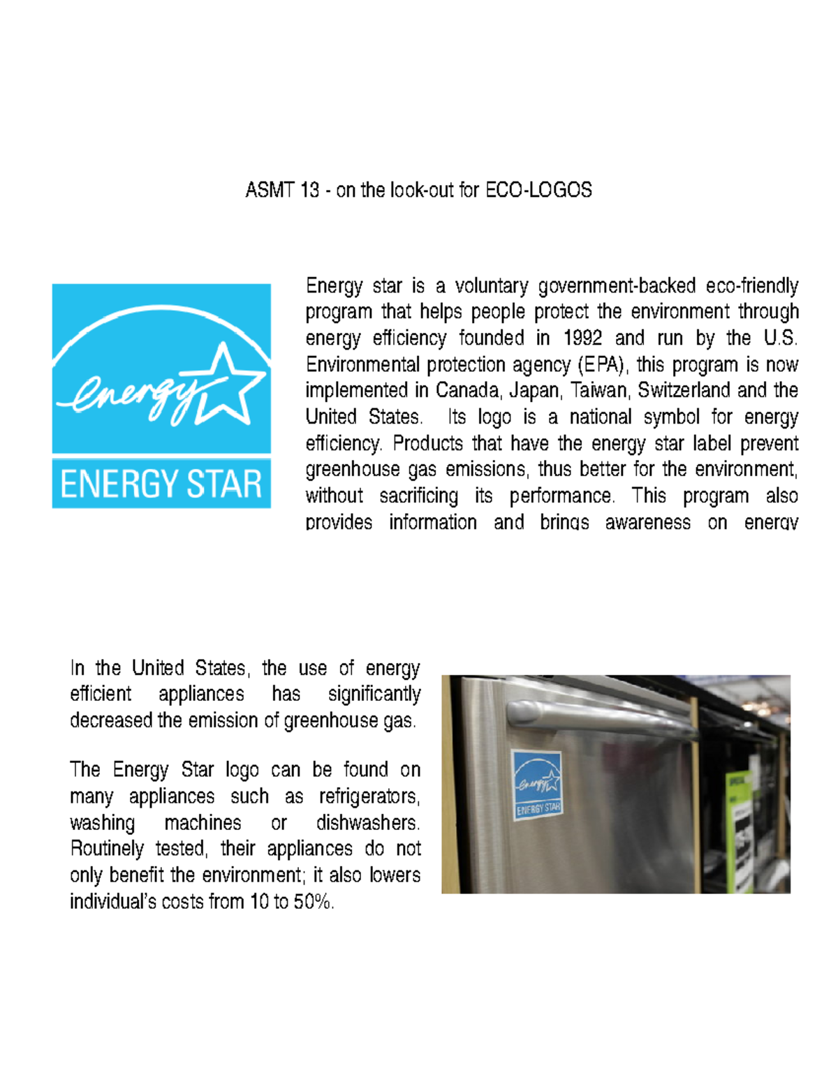 Asgnmt 13 - Mandatory assignment on ethical businesses - ASMT 13 - on ...