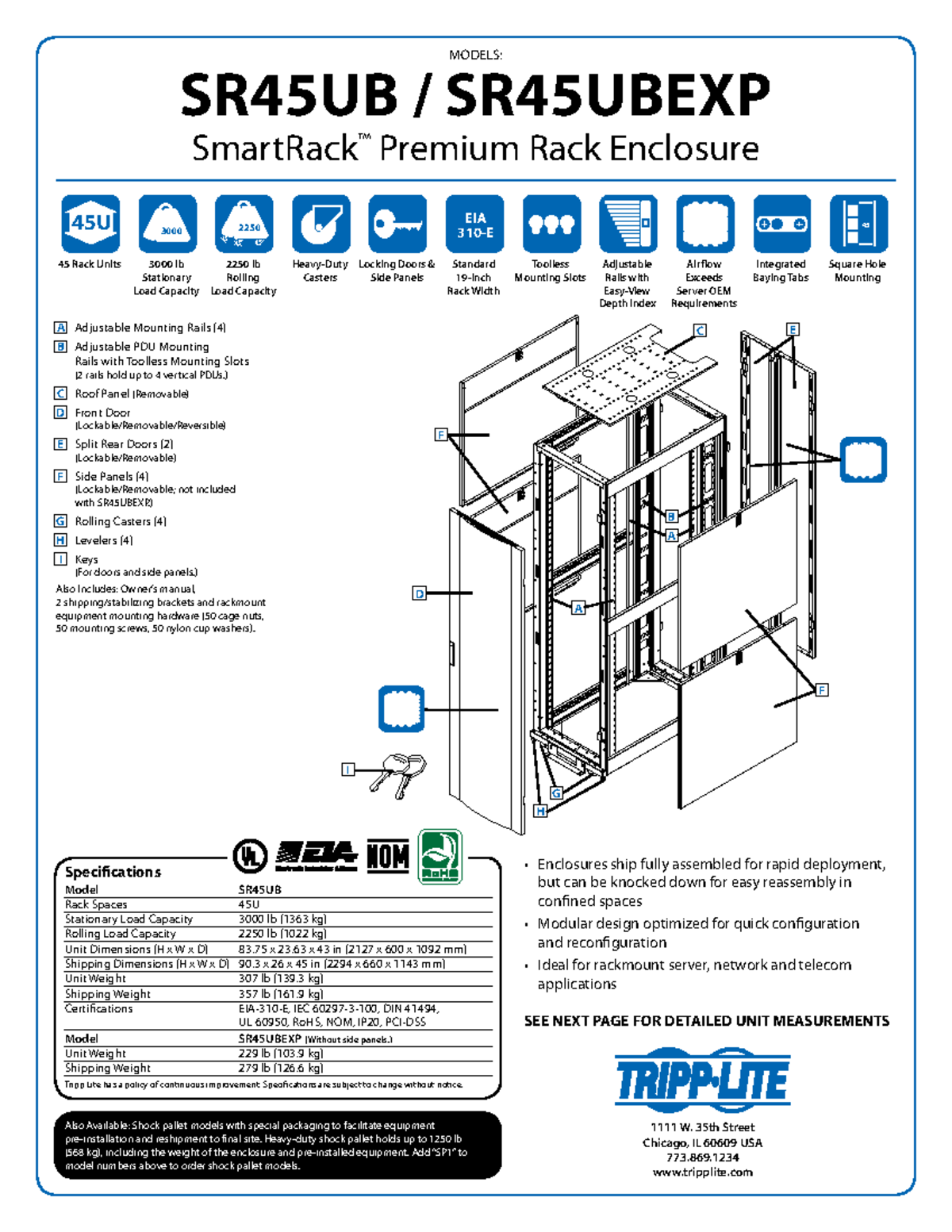 Sr45ub sr45ubexp submittal drawing - MODELS: SR45UB / SR45UBEXP ...