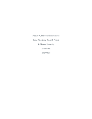 Module 1 Assignment - Chapter 1 Self- Examination Questions: 1. D 2. A ...