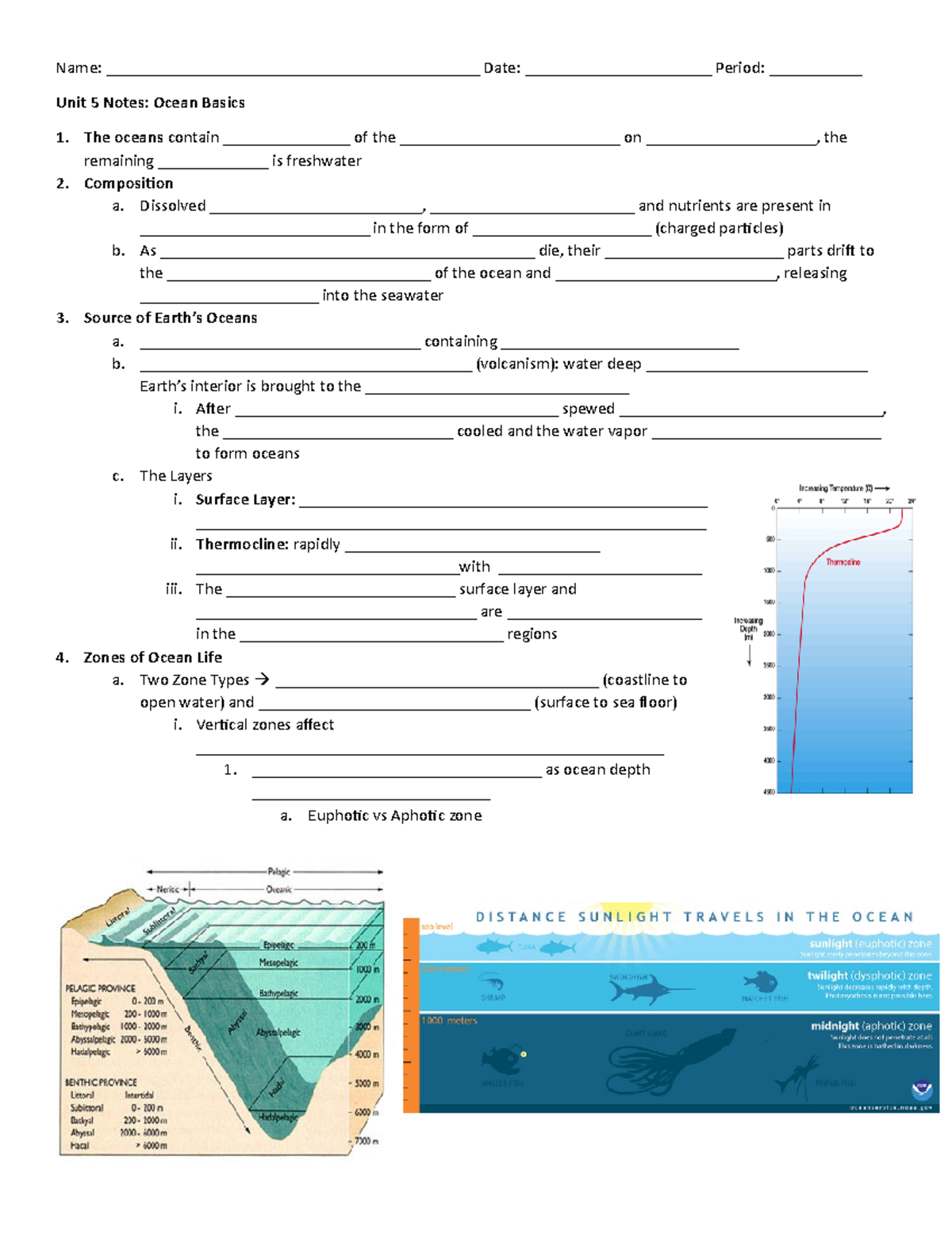 Unit 5 Oeacn Basics Notes - Name ...