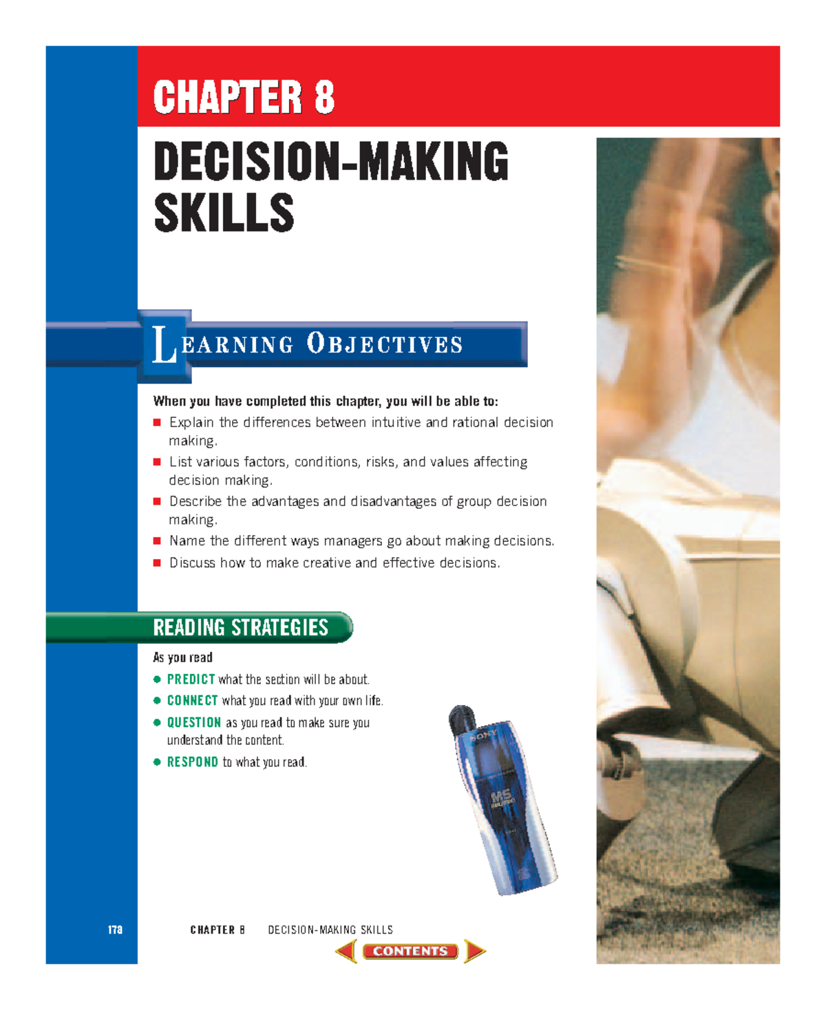 Decision making skills - L E A R N I N G O B J E C T I V E S READING ...