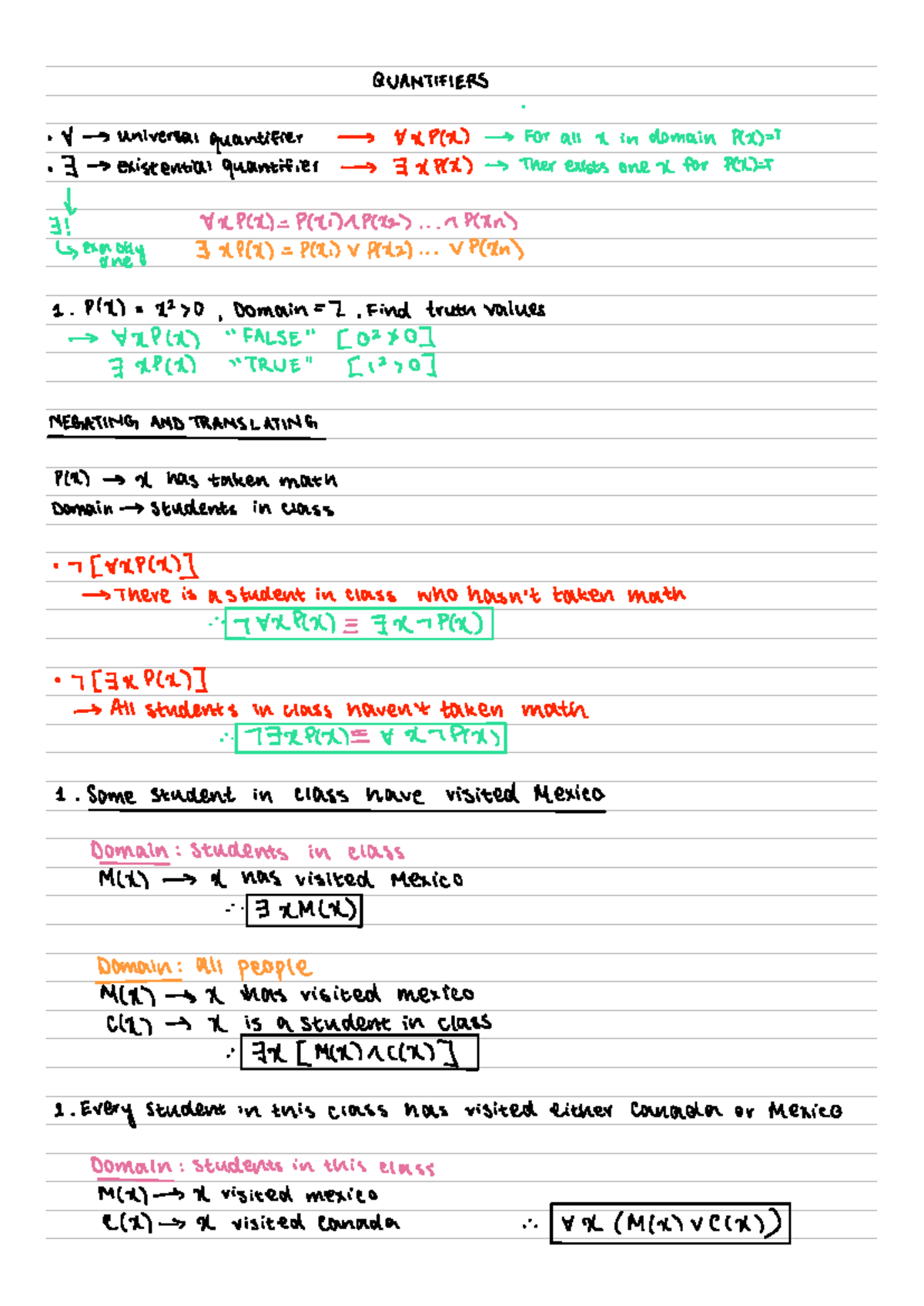 Logic mod 3 - Notes - BSc Economics - Studocu