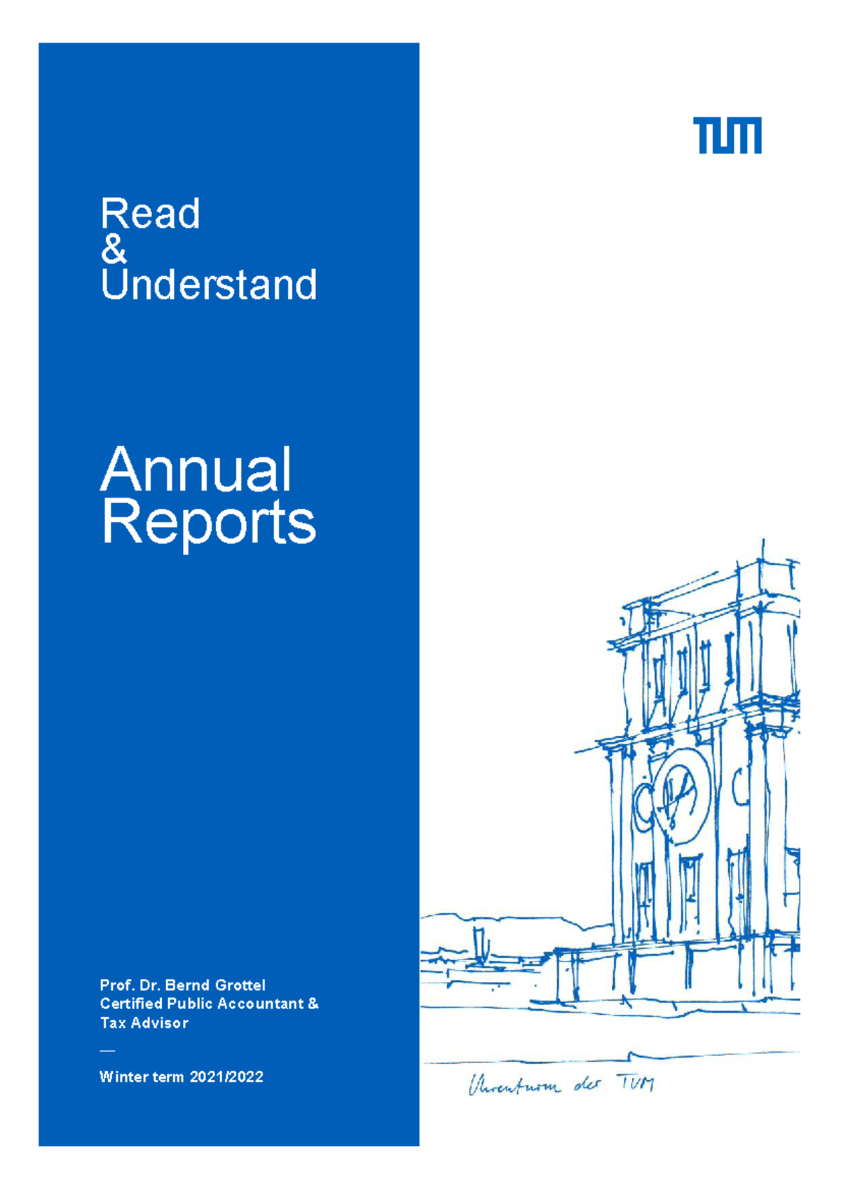 BL TUM WS 2021 22 BL Booklet Read and Understand Annual Reports final ...