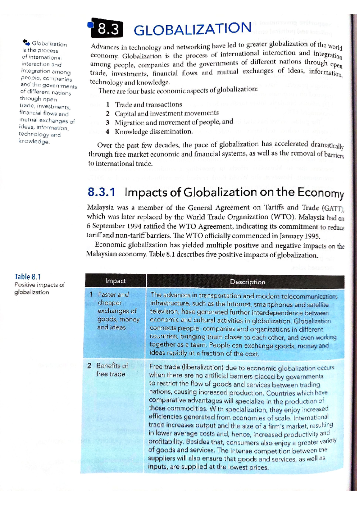 Globalization - malaysia economics - Studocu