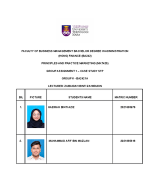 OPM549 - Individual Assignment 1 - 2019 641012 - NBO5A - OPM 549 OPERATION MANAGEMENT INDIVIDUAL ...