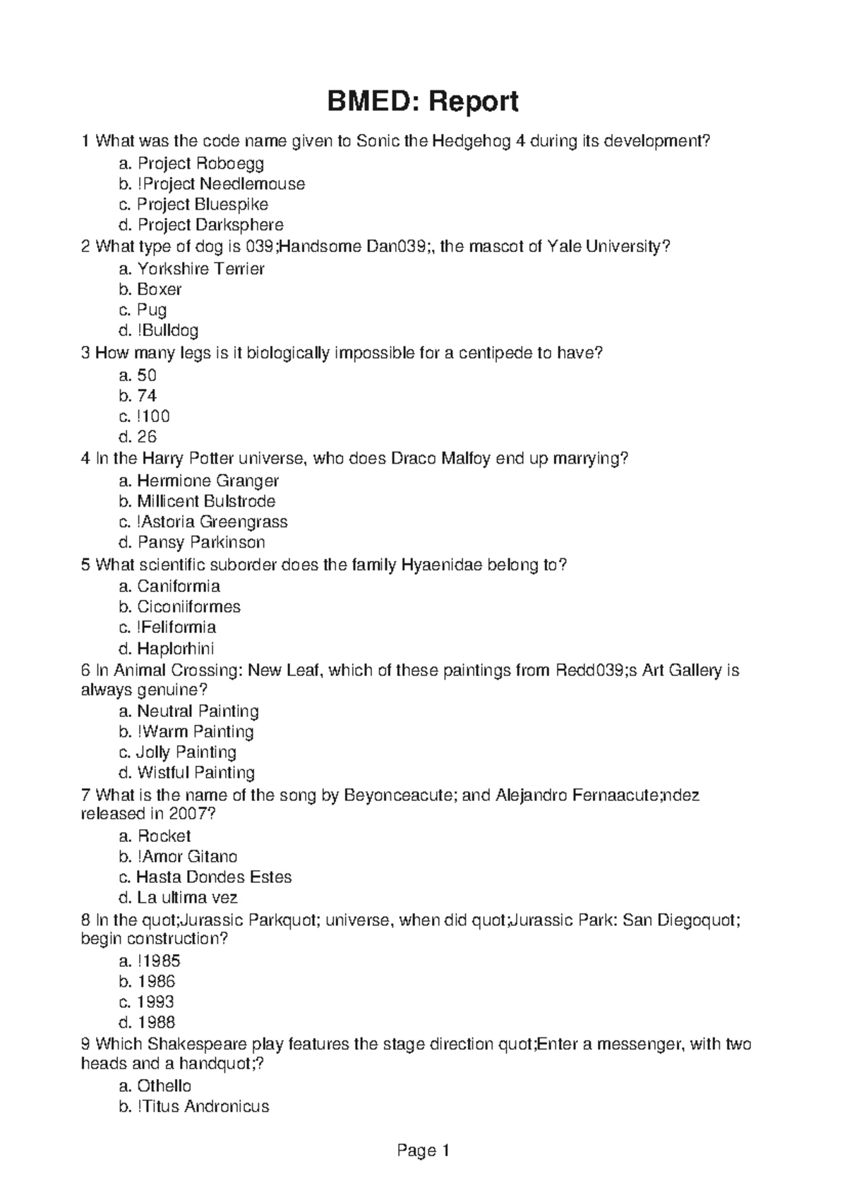 BMED275-Example-4 - BMED275-Example-4BMED275-Example-4BMED275-Example-4 - BMED: Report 1 What ...