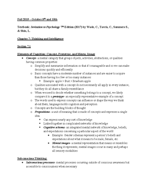 Chapter 7 Power Point - Notes - Chapter 7: Memory Chapter 7 Big ...