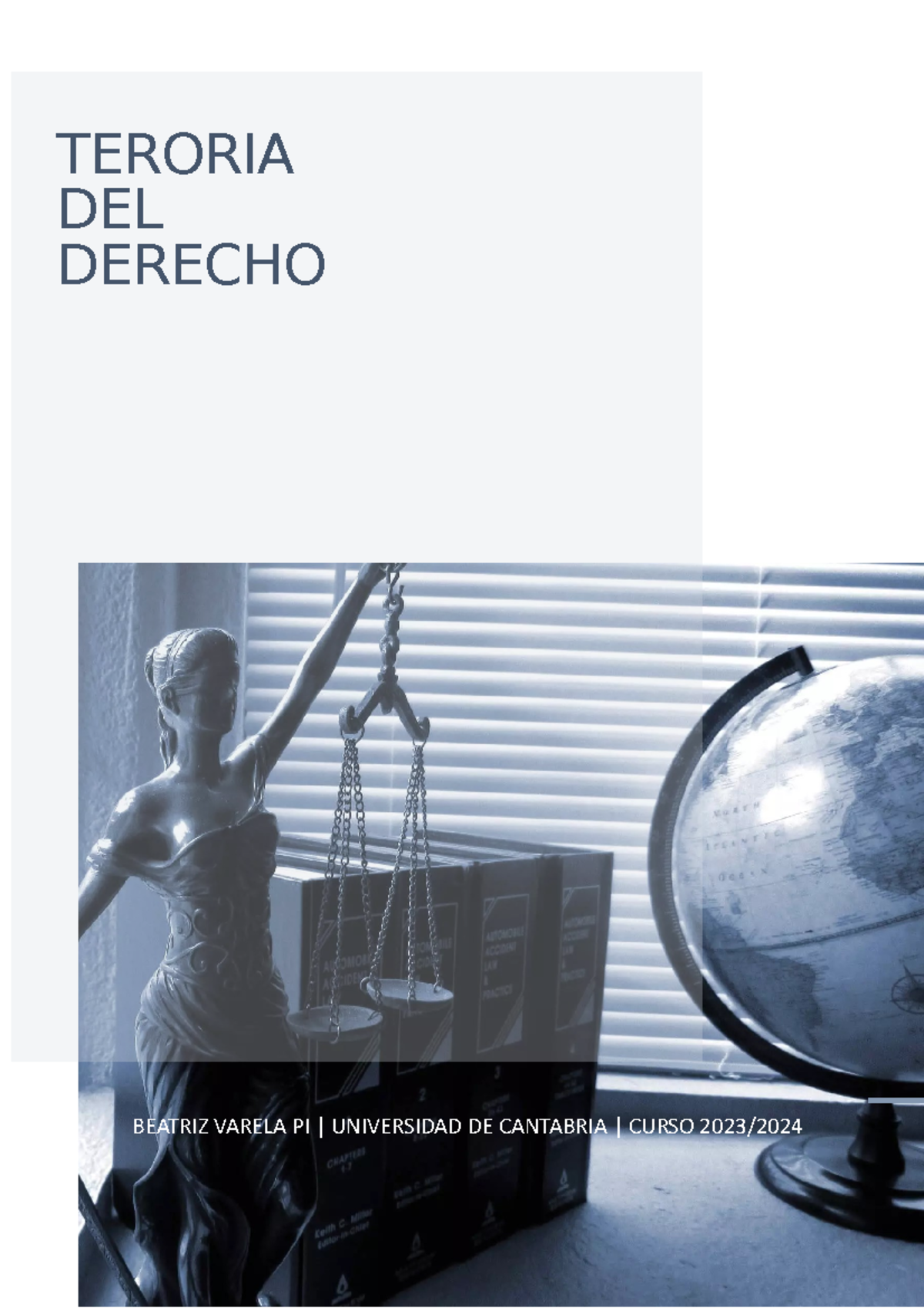 Teroria del derecho - apuntes - TERORIA DEL DERECHO BEATRIZ VARELA PI ...
