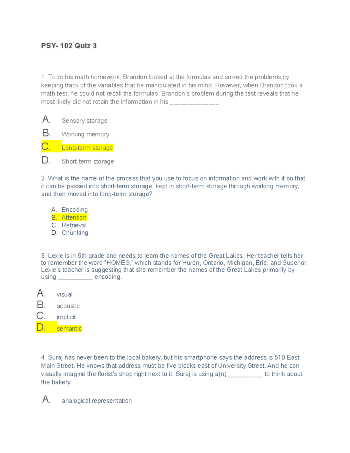 Quiz 3 General Psych - quiz - PSY-102 - GCU - Studocu