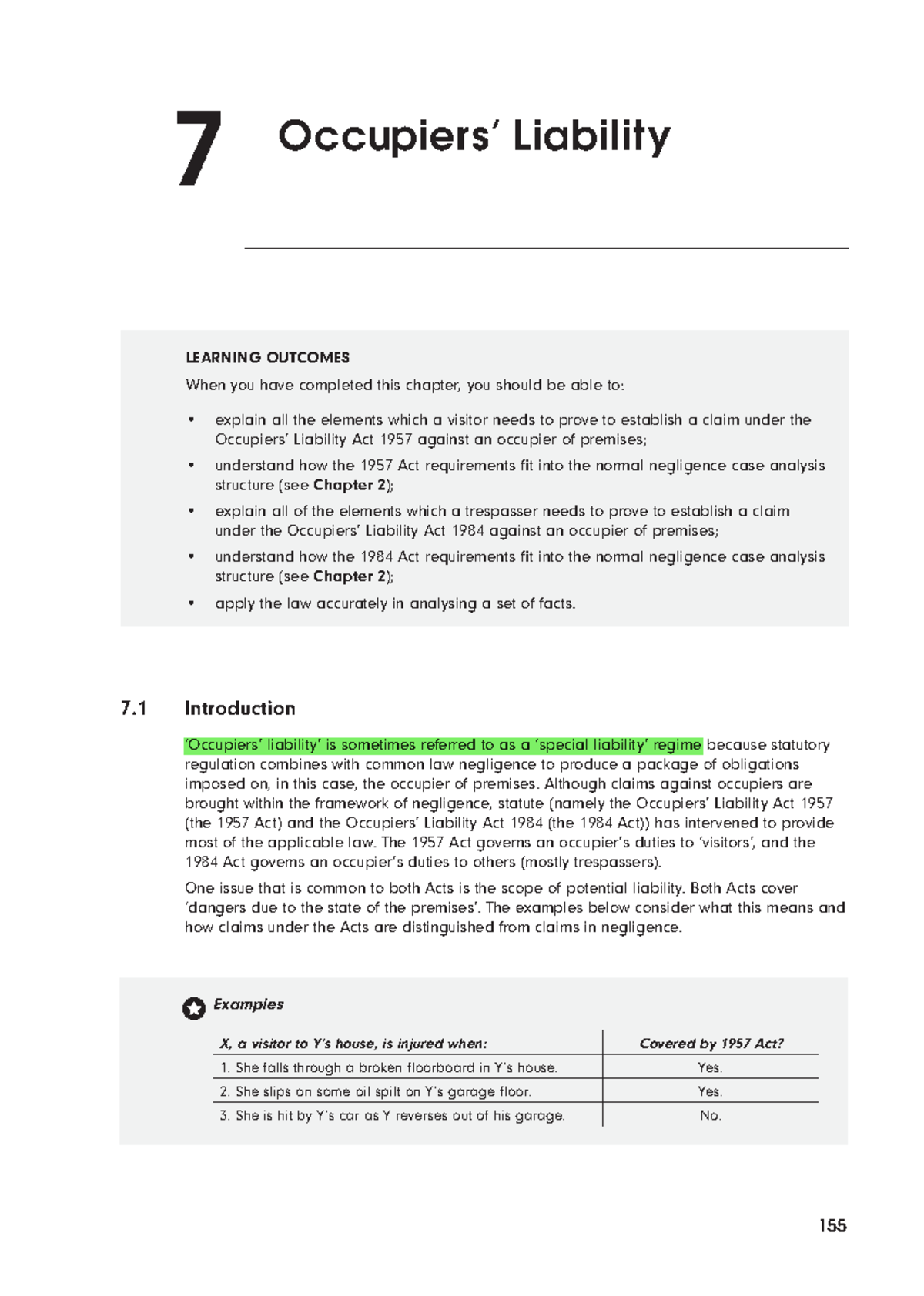 2425 tort 9781805020981 chapter 07 - 7 Introduction ‘Occupiers ...