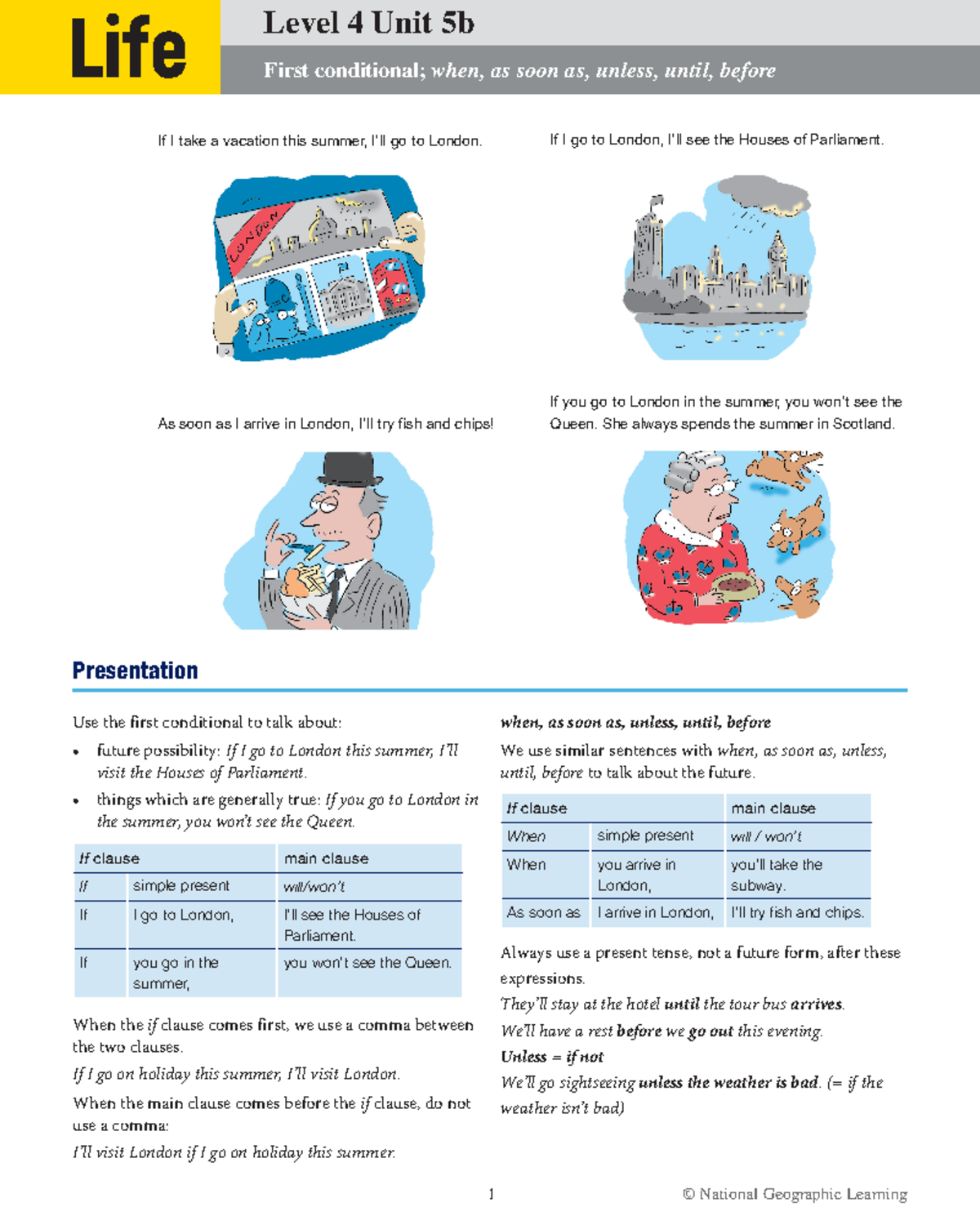 UNIT 5 - Lesson B - Hola - 1 © National Geographic Learning Life Level ...