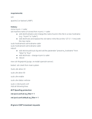 Hw 4 shell knowledge 3 - Command: Awk Description: this command looks for patterns in the file ...
