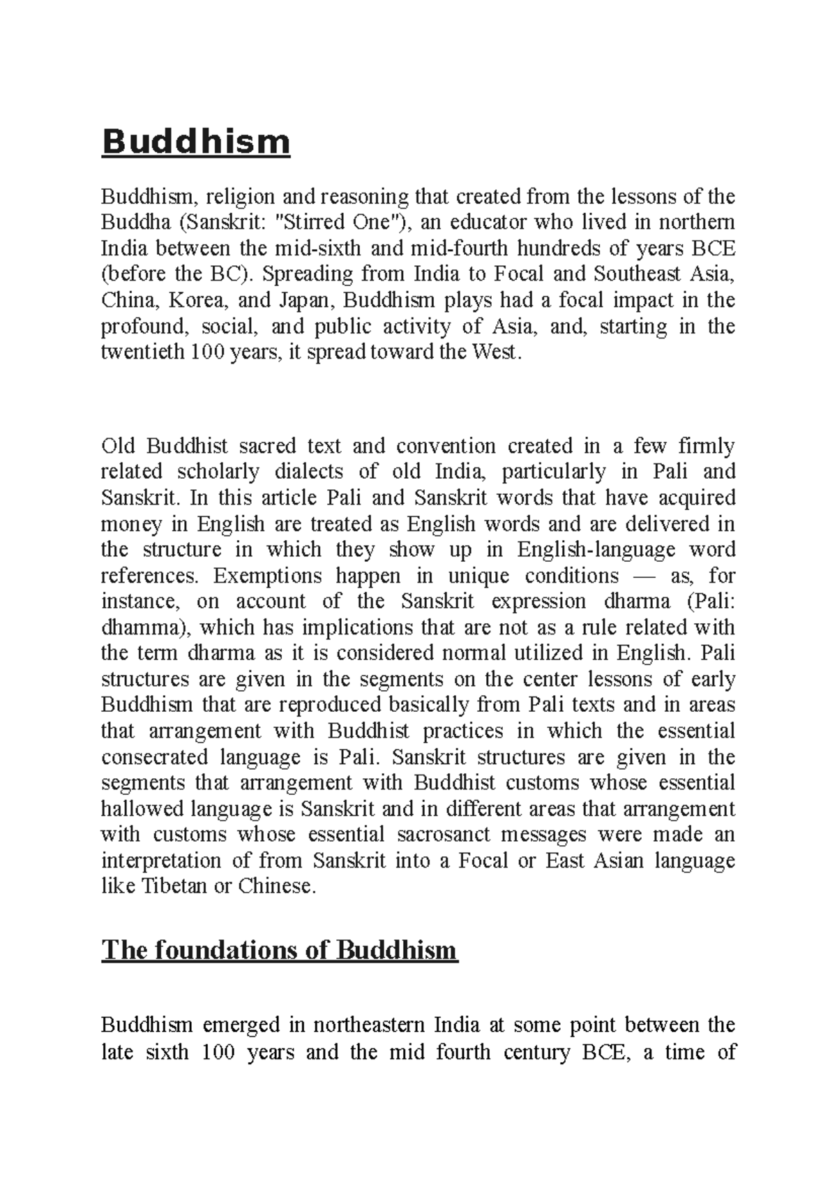 Buddhism - Buddhism Buddhism, religion and reasoning that created from ...