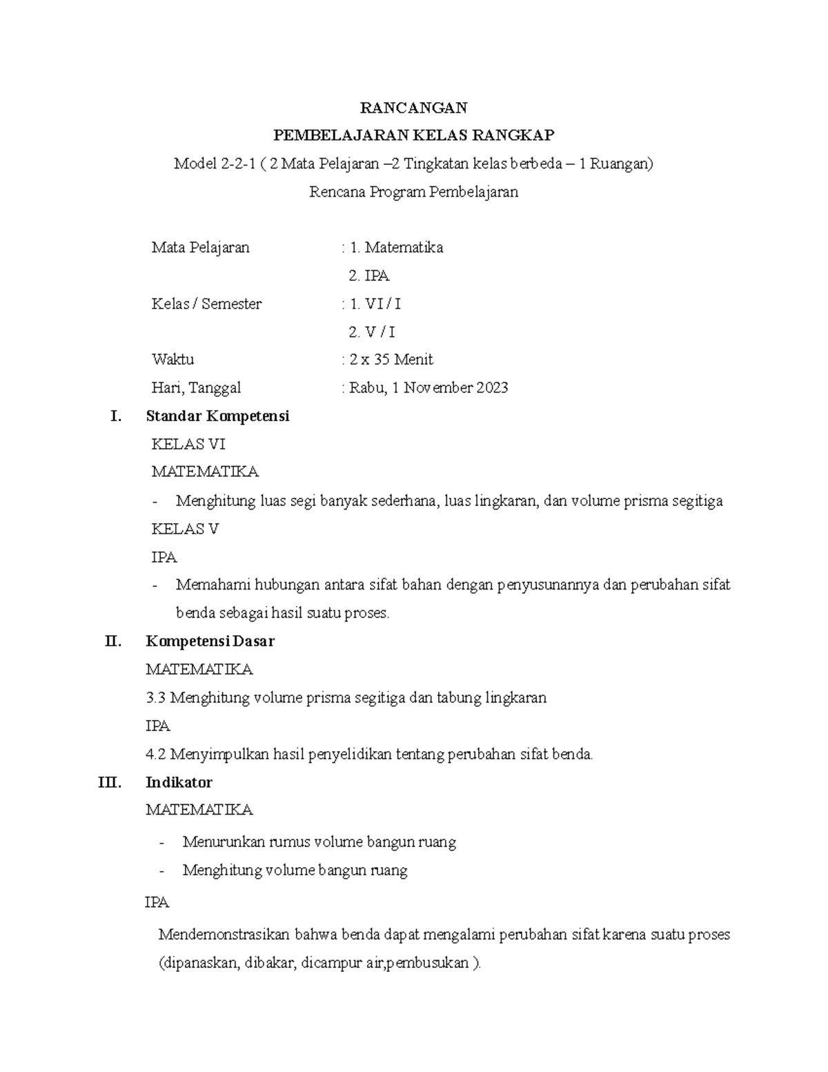 TT 1 PKR RPP 221 NOVA Aprilia 857492678 Kelas B - RANCANGAN ...