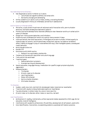 Cluster C Personality Disorder Map - NUR 3531C - UNF - Studocu