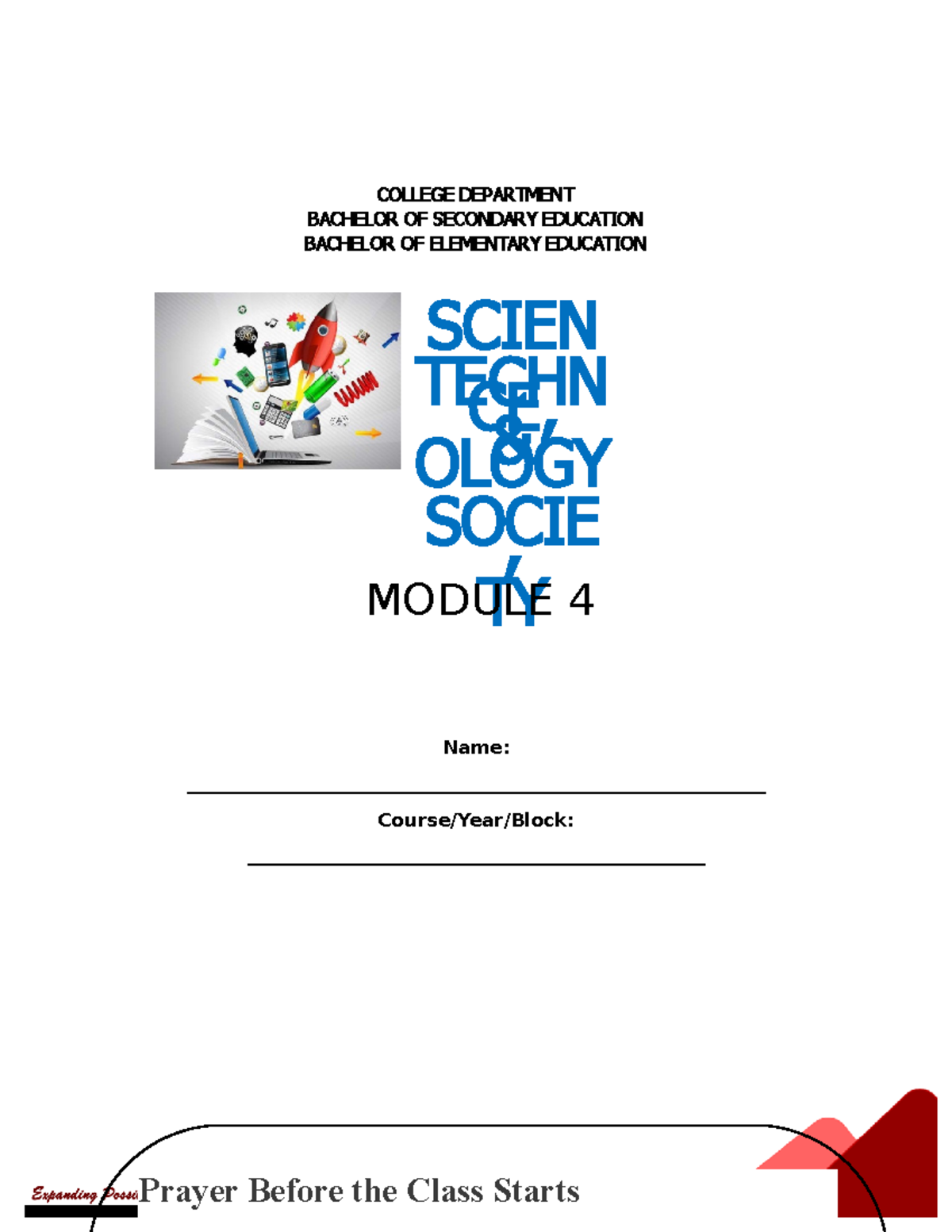 Module 4 GE7 - n/a - COLLEGE DEPARTMENT BACHELOR OF SECONDARY EDUCATION ...