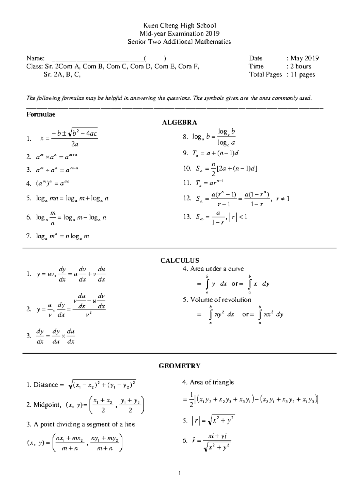 2019-sr2-add-maths-pdf compress - Kuen Cheng High School Mid-year ...