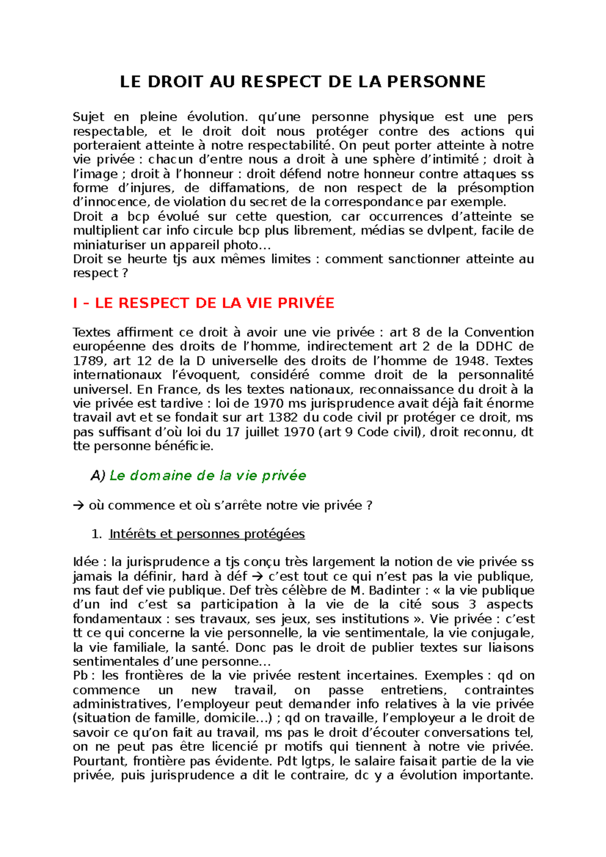 Loi Respect De La Personne: Exemple De Respect De La Personne – BSBF