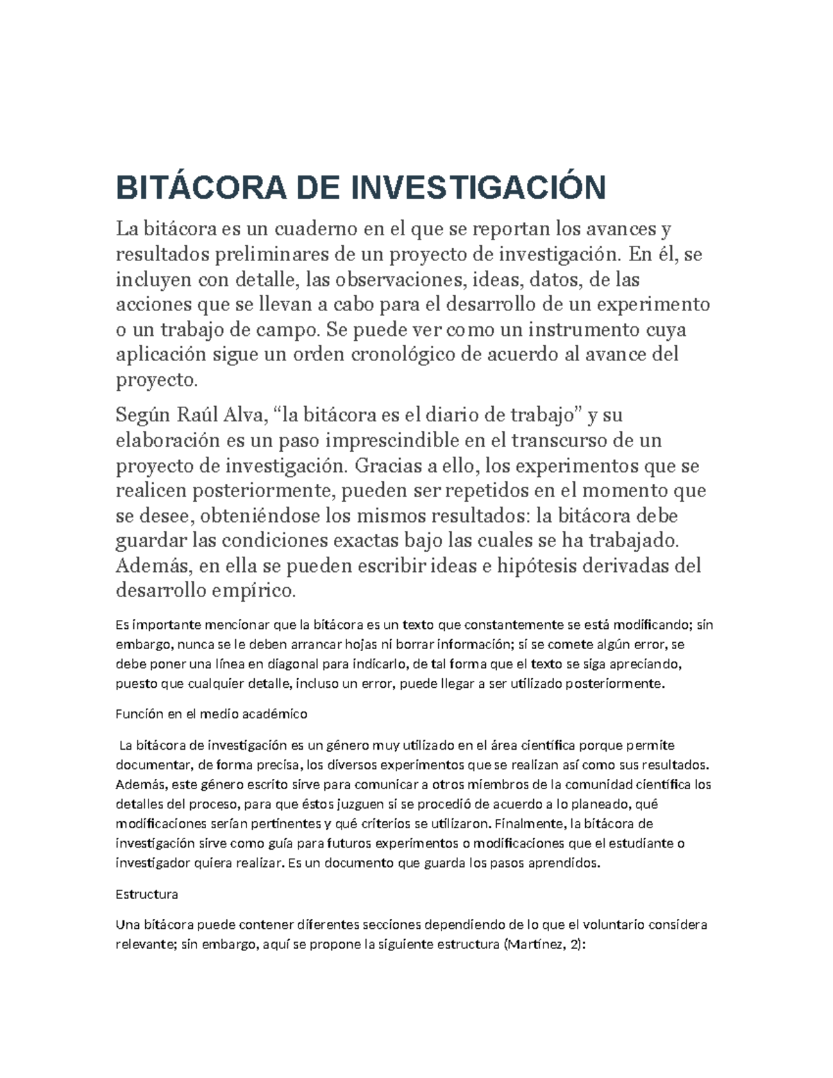 423399649 Bitacora DE Investigacion docx - BITÁCORA DE INVESTIGACIÓN La bitácora es un cuaderno ...